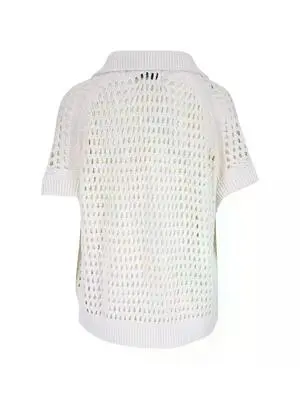 TWP Oversized Polo-collar Sweater