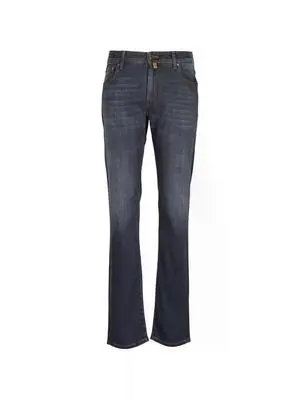 Jacob Cohen Contrast Stitching Jeans For Men