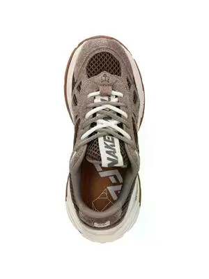 NAKED WOLFE Smash Mesh Panelled Sneakers - Brown