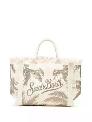 MC2 SAINT BARTH Fringe-trimmed Tote Bag