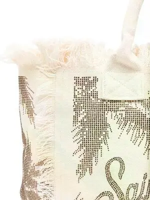 MC2 SAINT BARTH Fringe-trimmed Tote Bag