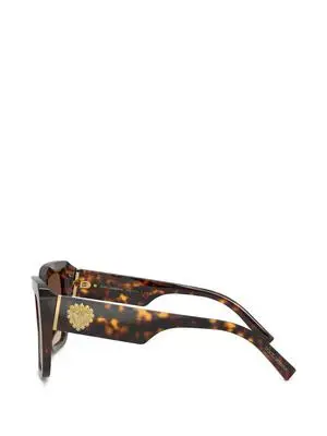 Dolce & Gabbana Tortoiseshell Square Frame Sunglasses - Brown