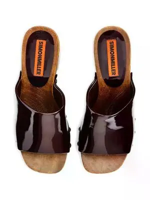 SIMONMILLER Sol Wood Heeled Sandals