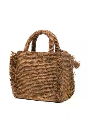 MC2 SAINT BARTH Mini Raffia Tote Bag