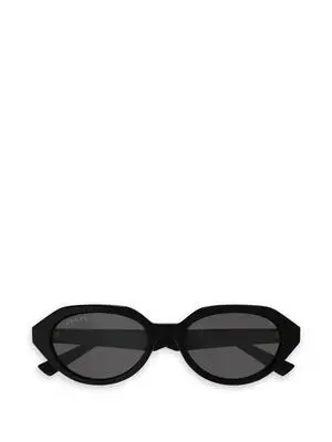 Gucci Geometric Frame Sunglasses - Black