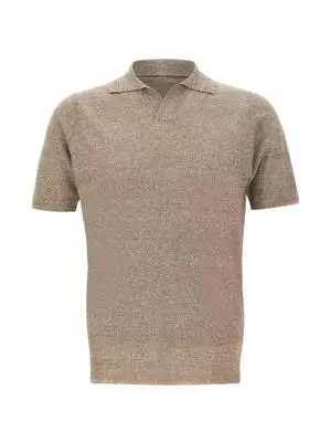 FILIPPO DE LAURENTIIS Mélange Polo Shirt