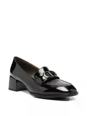 LINDA BAUMANN Logo-plaque Pumps