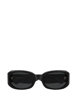 Saint Laurent Oval-frame Sunglasses - Black