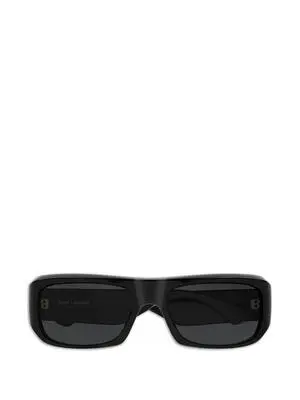 Saint Laurent Rectangle-frame Sunglasses - Black