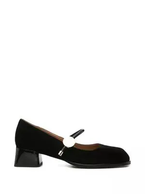 LINDA BAUMANN Button-embellished Pumps