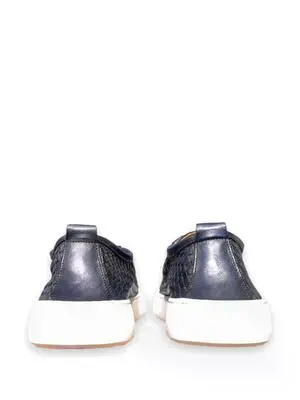 CALCE Interwoven Leather Sneakers