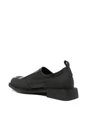 LINDA BAUMANN Square-toe Loafers - Black