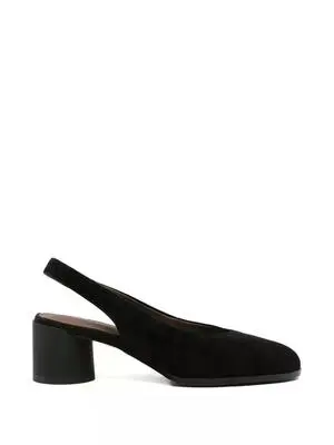 LINDA BAUMANN Slingback Suede Mules