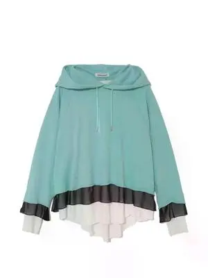 Undercover Layered Ruffled Hoodie