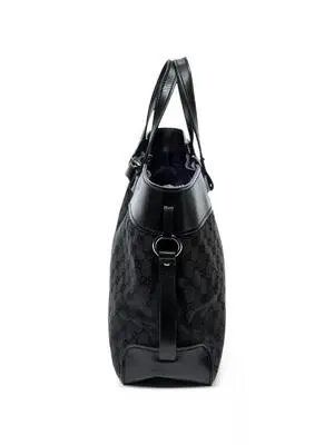 Gucci Gg-motif Buckled Tote Bag