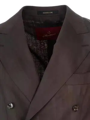 MONTECORE Double-breasted Peak-lapel Blazer
