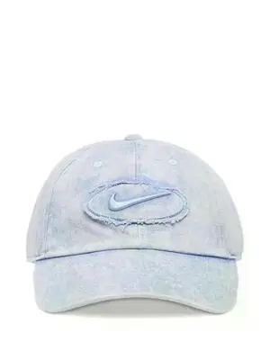 Nike Club Distressed-denim Cap - Blue