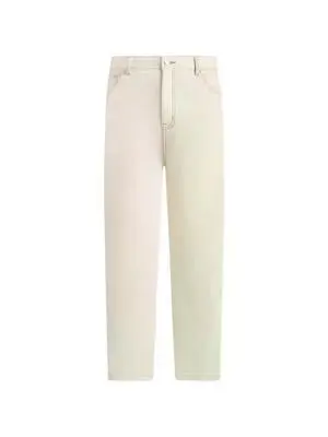 Manière De Voir Contrast Stitching Tapered Jeans