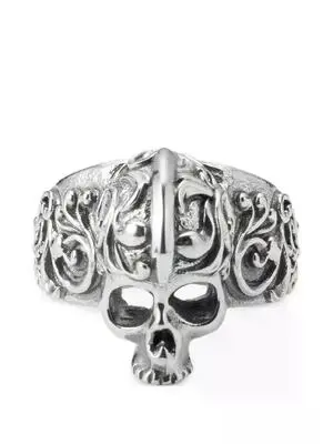 Emanuele Bicocchi Large Skull Motif Ring - Silver