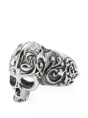 Emanuele Bicocchi Large Skull Motif Ring - Silver