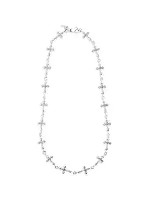 Emanuele Bicocchi Rose Multi-cross Necklace - Silver