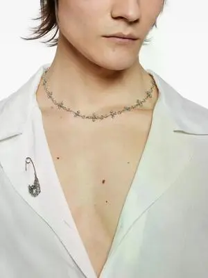 Emanuele Bicocchi Rose Multi-cross Necklace - Silver