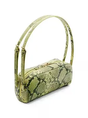 Patrizia Pepe Python-print Leather Shoulder Bag