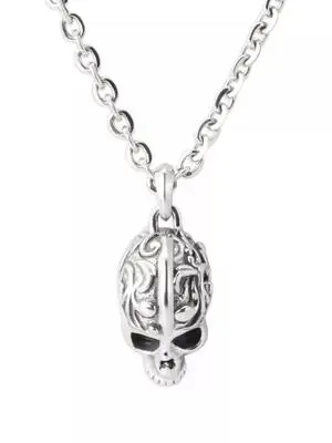 Emanuele Bicocchi Oversize Skull Pendant Necklace - Silver