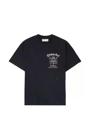 DOMREBEL Keys Graphic-print Distressed-effect T-shirt