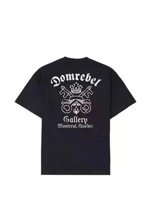 DOMREBEL Keys Graphic-print Distressed-effect T-shirt