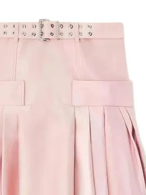 GANNI Belted Pleated Skirt