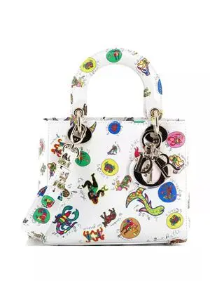 Dior My Abcdior Lady Small Printed Leather Satchel