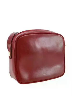 FERRAGAMO Leather Vara Bow Crossbody Bag - Red