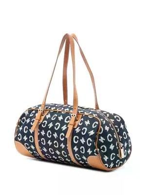 Celine 2000 Macadam Denim Shoulder Bag
