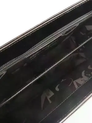 FERRAGAMO Leather Gancini Top Handle Satchel