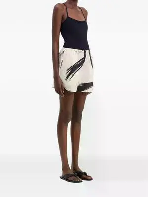 Loulou De Saison Printed Elasticated Shorts