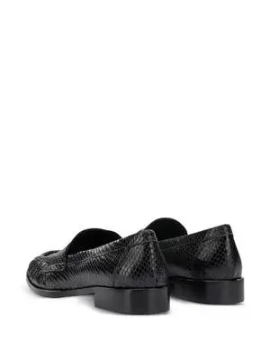 STRATEGIA SHOES Snakeskin-effect Loafers