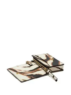 GANNI Bou Zebra-print Wallet