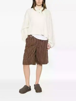 Études Studio Comfort Striped Shorts - Brown
