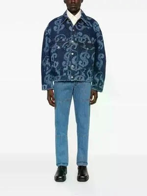 Études Studio Dollar-print Denim Jacket
