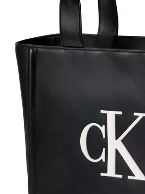 Calvin Klein Embossed-logo Tote Bag