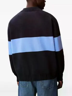 Calvin Klein Striped V-neck Sweater