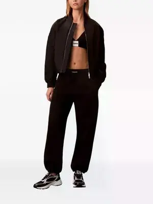 Calvin Klein Logo-patch Relaxed-fit Track Pants - Black