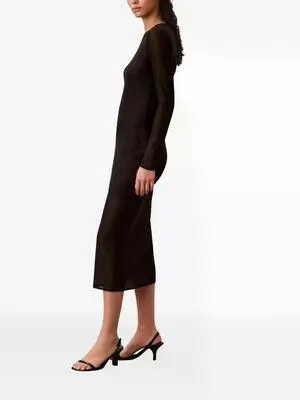 Calvin Klein Monogram-pattern Midi Dress