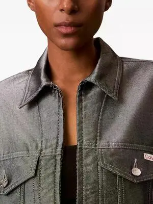 Calvin Klein Metallic-effect Cropped Jacket