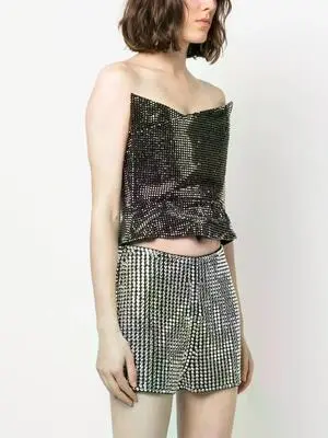 Roland Mouret Crystal-embellished Asymmetric Top