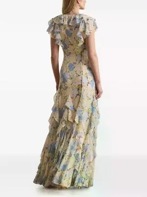Ralph Lauren Floral-print Ruffled Dress