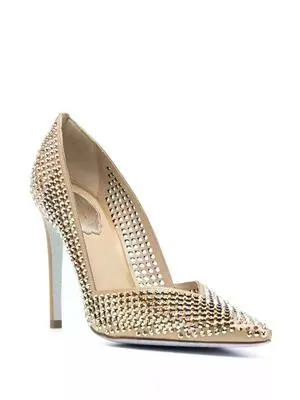 Rene Caovilla Swarovski-embellished Pointed-toe Pumps