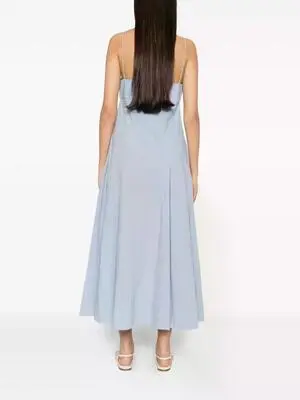 ST. AGNI Pleated Cotton Dress