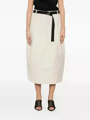 ST. AGNI Pleated Cocoon Skirt